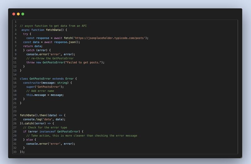 #errorhandling #typescript #javascript #code #snippets | Shrikanth P S #errorhandling #typescript #javascript #code #snippets | Shrikanth P S