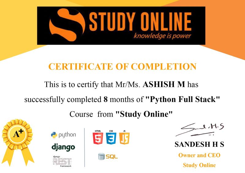 Ashish M on LinkedIn: #pythonfullstack #webdevelopment #django # ... Ashish M on LinkedIn: #pythonfullstack #webdevelopment #django # ...