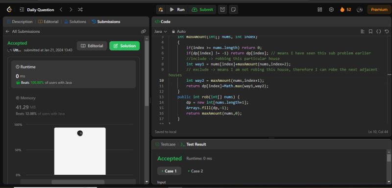 How to solve House Robber problem in Java | Uttam Malik posted on the ... How to solve House Robber problem in Java | Uttam Malik posted on the ...