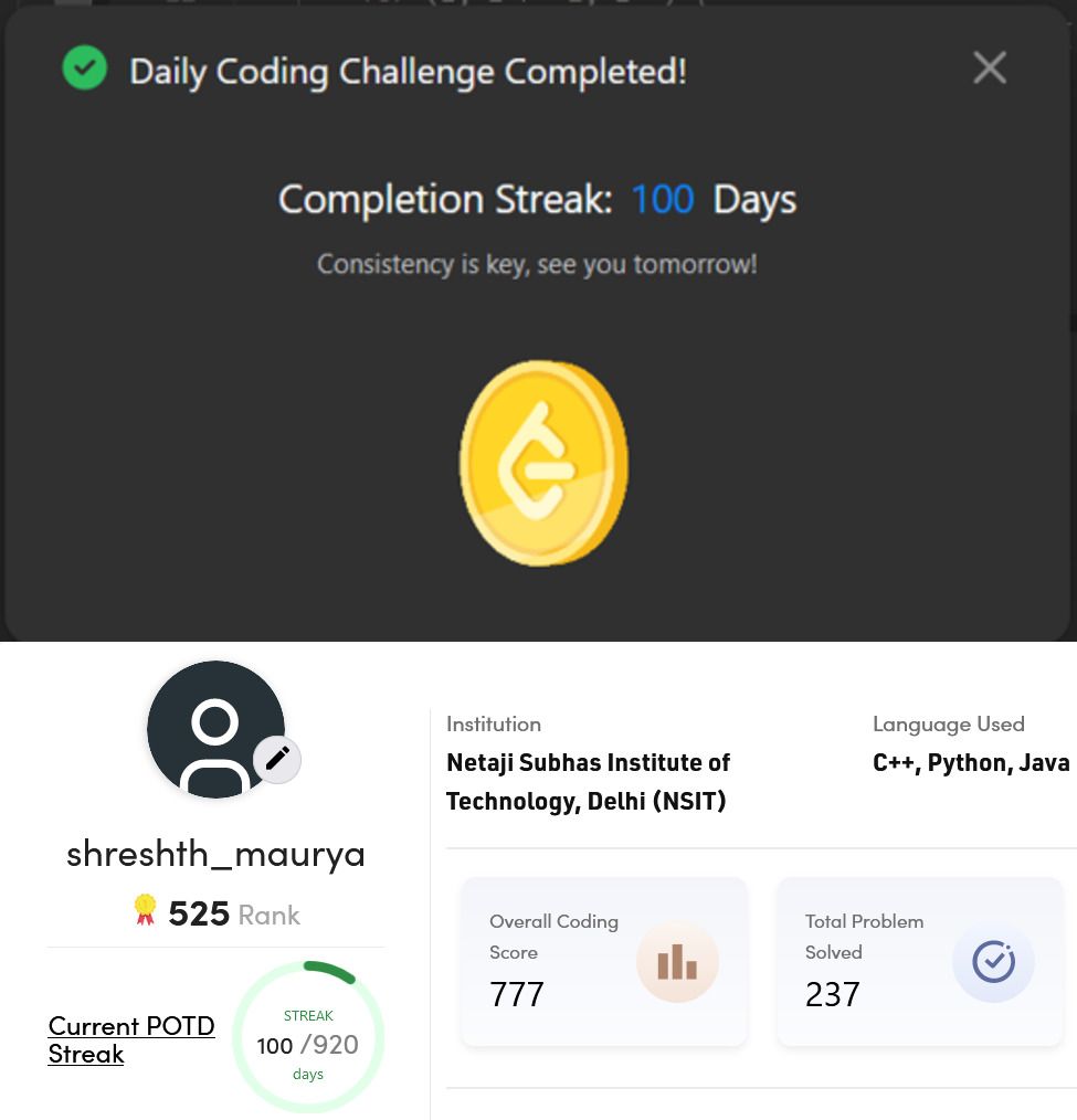 Shreshth Maurya on LinkedIn: #100daysofcode #problemsolving #leetcode # ... Shreshth Maurya on LinkedIn: #100daysofcode #problemsolving #leetcode # ...