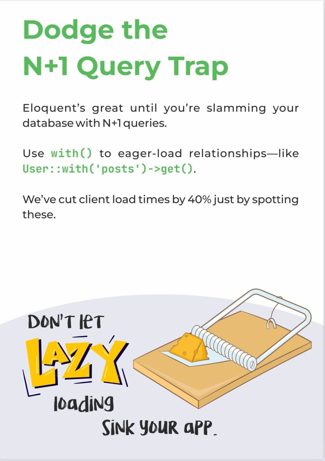 #laravel #eloquent #performanceoptimization #nplusonequery # ... #laravel #eloquent #performanceoptimization #nplusonequery # ...