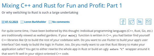 KDAB on LinkedIn: #cpp #cplusplus #rustlang KDAB on LinkedIn: #cpp #cplusplus #rustlang