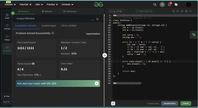 Ayush Kumar on LinkedIn: #gfg160 #codingchallenge #problemsolving # ... Ayush Kumar on LinkedIn: #gfg160 #codingchallenge #problemsolving # ...