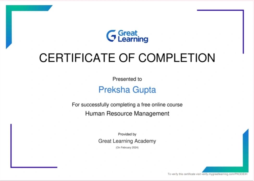 Preksha Gupta on LinkedIn: I am thrilled to share that I have ... Preksha Gupta on LinkedIn: I am thrilled to share that I have ...