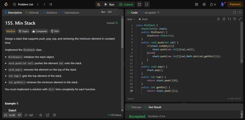 #100daysleetcodechallenge #100daysleetcodechallenge #leetcode #minstack ... #100daysleetcodechallenge #100daysleetcodechallenge #leetcode #minstack ...