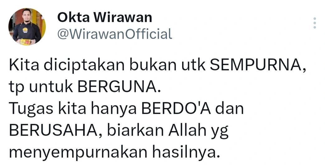 Okta Wirawan on LinkedIn: Setuju ya?? | 26 comments Okta Wirawan on LinkedIn: Setuju ya?? | 26 comments