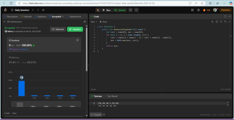 #leetcode #100daysofcode #codingchallenge #java #problemsolving | Mithra J #leetcode #100daysofcode #codingchallenge #java #problemsolving | Mithra J