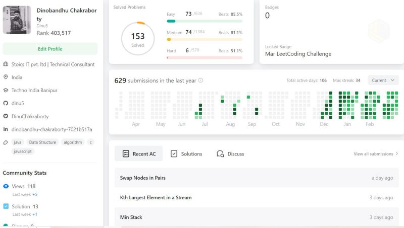 Dinobandhu Chakraborty on LinkedIn: #leetcode #dsa #dsacoding # ... Dinobandhu Chakraborty on LinkedIn: #leetcode #dsa #dsacoding # ...