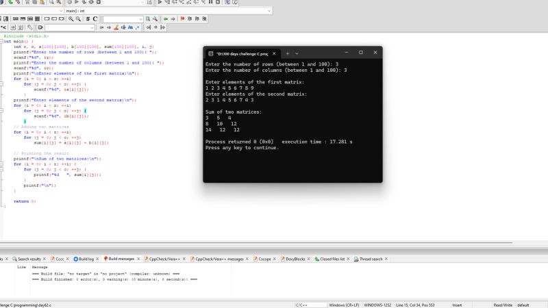 Harry Jindal on LinkedIn: 🌟 Day 6️⃣2️⃣ of #100DaysOfCode: Adding two 2D ... Harry Jindal on LinkedIn: 🌟 Day 6️⃣2️⃣ of #100DaysOfCode: Adding two 2D ...
