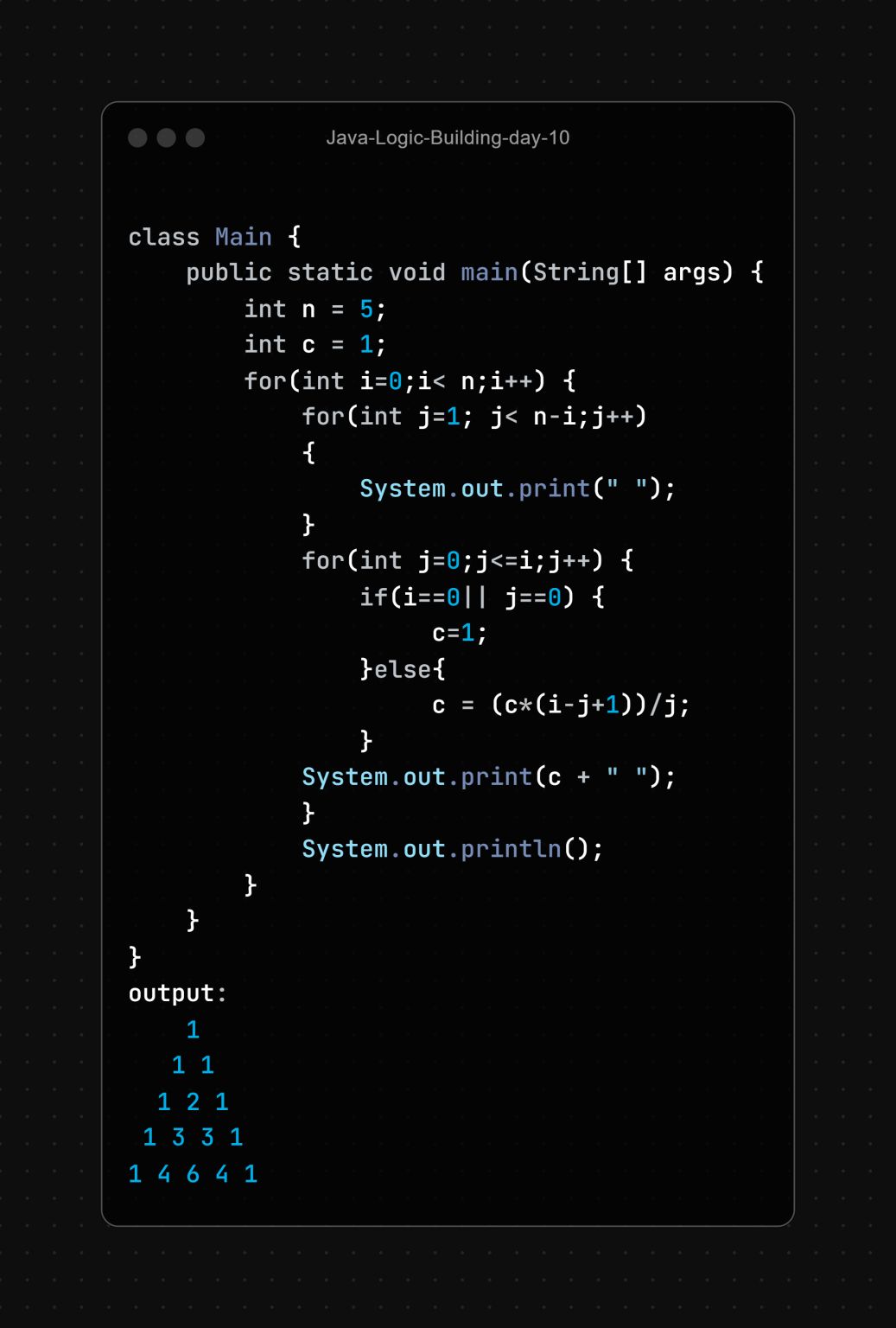 #logicbuilding #patternprinting #java #dailycoding #consistency ... #logicbuilding #patternprinting #java #dailycoding #consistency ...