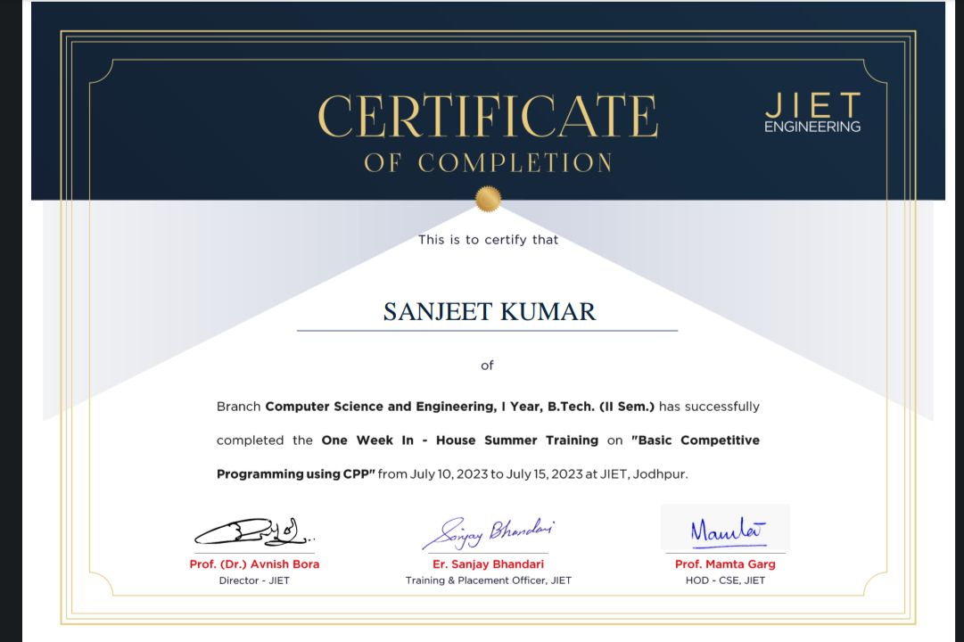 Sanjeet Jha on LinkedIn: #competitiveprogramming #cplusplus # ... Sanjeet Jha on LinkedIn: #competitiveprogramming #cplusplus # ...