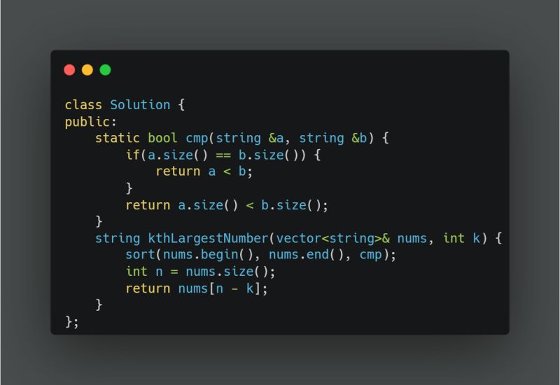 LeetCode Problem 1985: Kth Largest Integer | Dev Gupta posted on the ... LeetCode Problem 1985: Kth Largest Integer | Dev Gupta posted on the ...