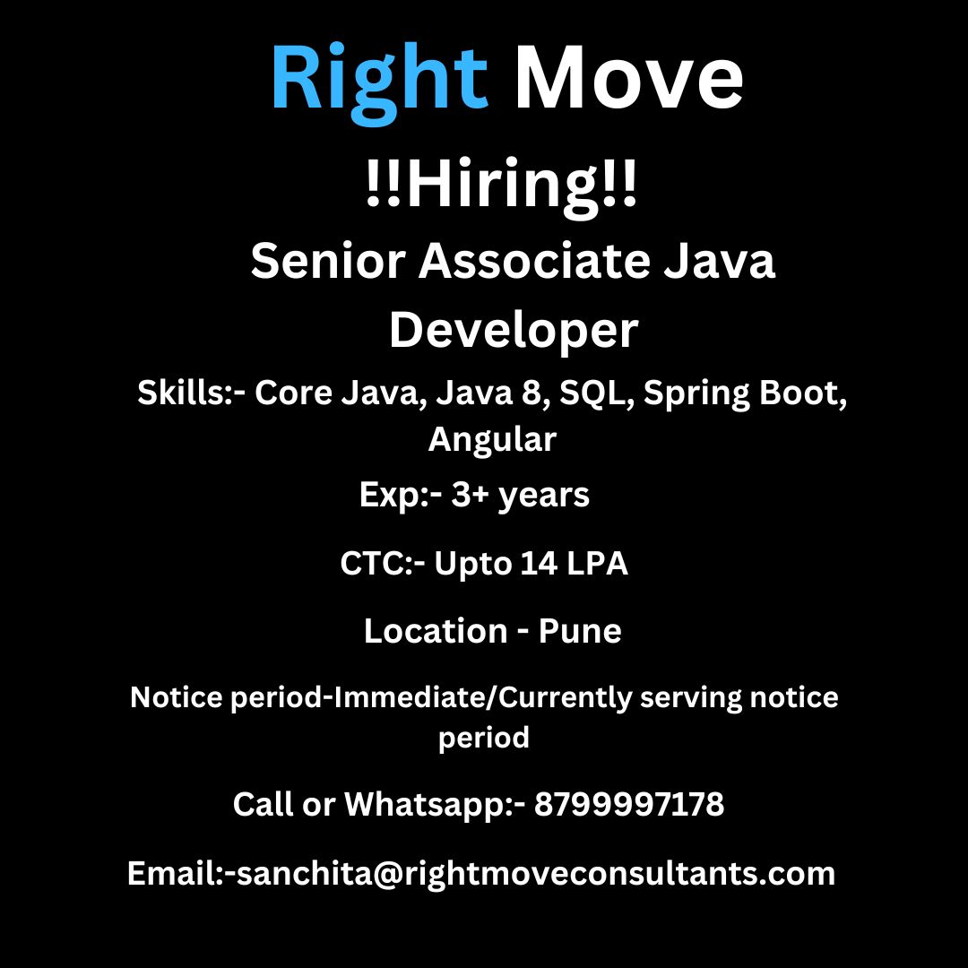 Sanchita S on LinkedIn: #corejava #java8 #sql #springboot #angular # ... Sanchita S on LinkedIn: #corejava #java8 #sql #springboot #angular # ...