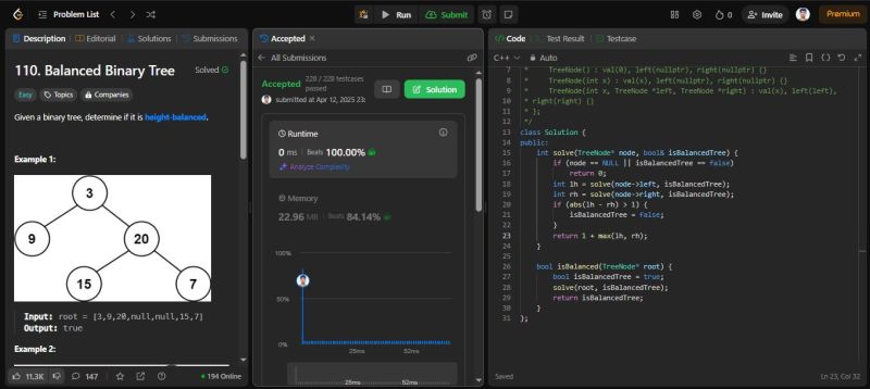 #day65 #100daysofcode #leetcode #codingchallenges ... #day65 #100daysofcode #leetcode #codingchallenges ...