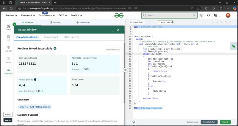 #gfg160 #geekstreak2025 #dsa #codingchallenge #geeksforgeeks | Aman Kumar #gfg160 #geekstreak2025 #dsa #codingchallenge #geeksforgeeks | Aman Kumar