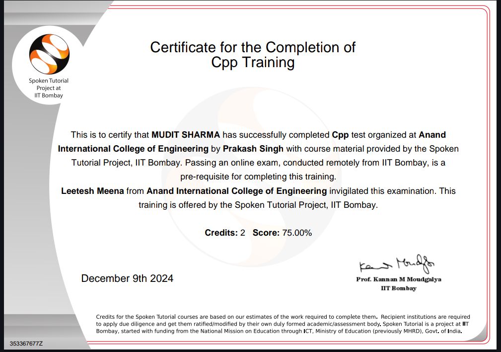 mudit sharma on LinkedIn: #cplusplus #programming #iitbombay # ... mudit sharma on LinkedIn: #cplusplus #programming #iitbombay # ...