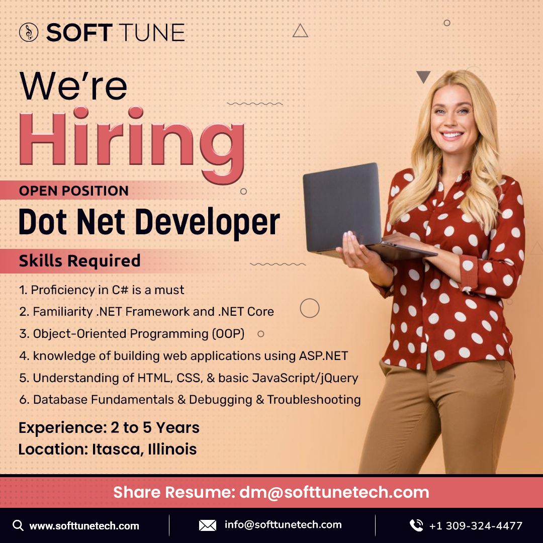 SoftTune Technologies on LinkedIn: #dotnetdeveloper #dotnet #dotnetjobs ... SoftTune Technologies on LinkedIn: #dotnetdeveloper #dotnet #dotnetjobs ...