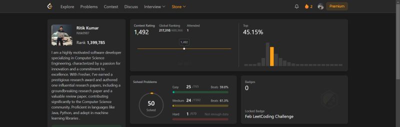 Ritik Kumar on LinkedIn: #leetcode #coding #problemsolving # ... Ritik Kumar on LinkedIn: #leetcode #coding #problemsolving # ...