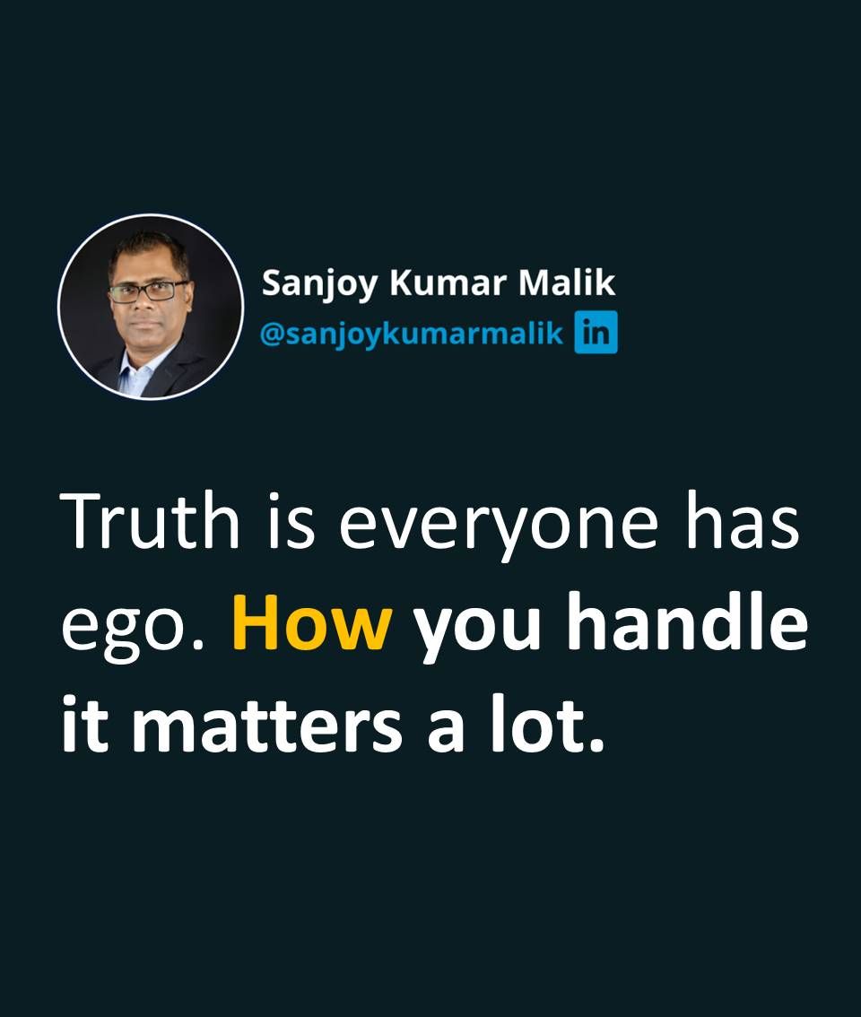 Sanjoy Kumar Malik . posted on LinkedIn Sanjoy Kumar Malik . posted on LinkedIn