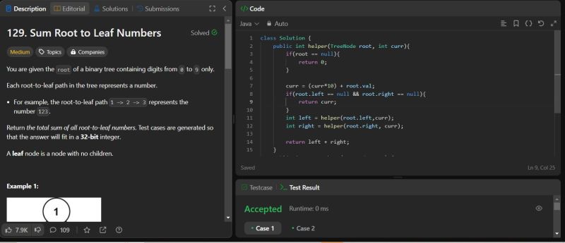 Day 181 of #365daysofcodechallenge: Sum Root to Leaf Numbers | Insha ... Day 181 of #365daysofcodechallenge: Sum Root to Leaf Numbers | Insha ...