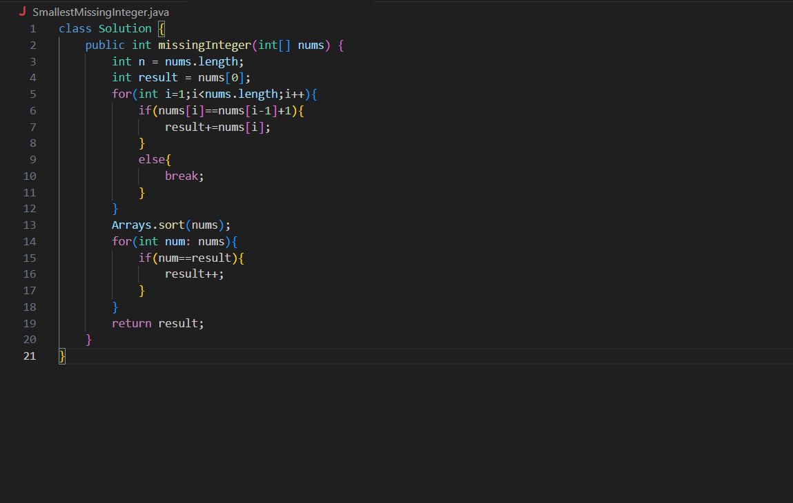 Day 11 of #100daysofcodechallenge: Find the smallest integer | Yamini ... Day 11 of #100daysofcodechallenge: Find the smallest integer | Yamini ...