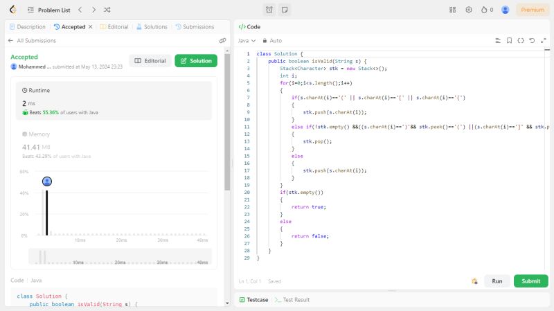 Mohammed Razik M on LinkedIn: #leetcode #stack #programming Mohammed Razik M on LinkedIn: #leetcode #stack #programming