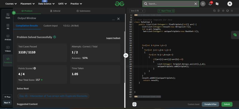 #gfg160 #100daysofcode #java #problemsolving #geeksforgeeks # ... #gfg160 #100daysofcode #java #problemsolving #geeksforgeeks # ...