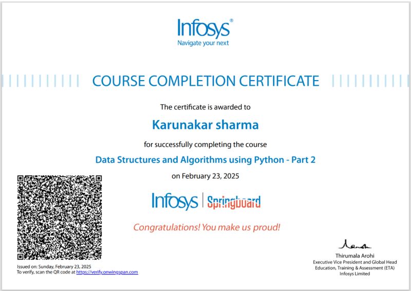 Karunakar Sharma on LinkedIn: #datastructures #algorithms #python # ... Karunakar Sharma on LinkedIn: #datastructures #algorithms #python # ...