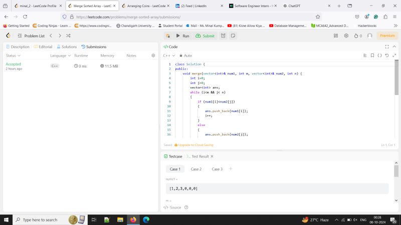 Minal Kumpawat on LinkedIn: #leetcode #codingjourney #problemsolving # ... Minal Kumpawat on LinkedIn: #leetcode #codingjourney #problemsolving # ...
