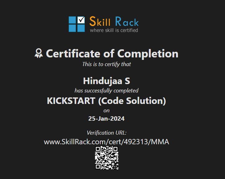 Hindujaa Subramani on LinkedIn: #cprogramming #skillrack #codingskills ... Hindujaa Subramani on LinkedIn: #cprogramming #skillrack #codingskills ...