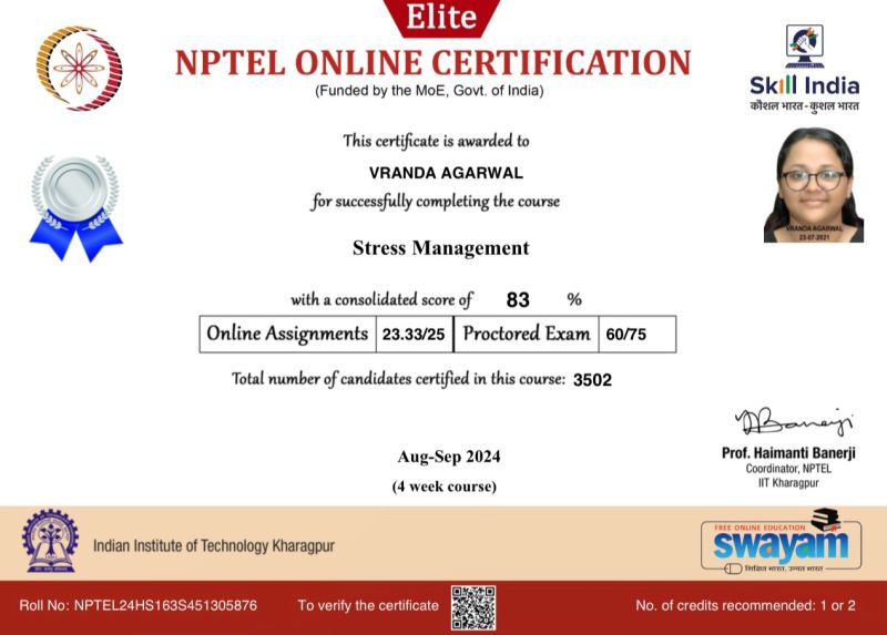 #stressmanagement #nptel #lifelonglearning #mentalhealth #iitkharagpur ... #stressmanagement #nptel #lifelonglearning #mentalhealth #iitkharagpur ...