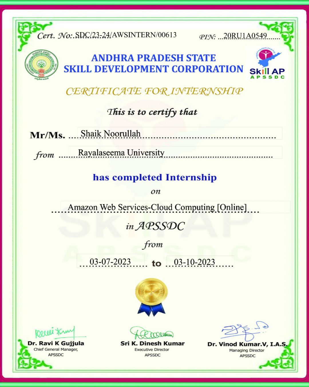 Shaik Noorullah on LinkedIn: #aws #cloudcomputing #internshipcompletion ... Shaik Noorullah on LinkedIn: #aws #cloudcomputing #internshipcompletion ...