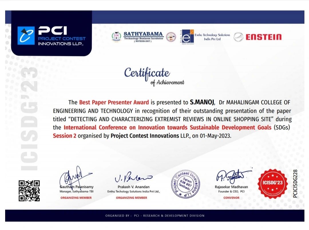 Manoj S on LinkedIn: Hey connections, I'm extremely happy to share you ... Manoj S on LinkedIn: Hey connections, I'm extremely happy to share you ...