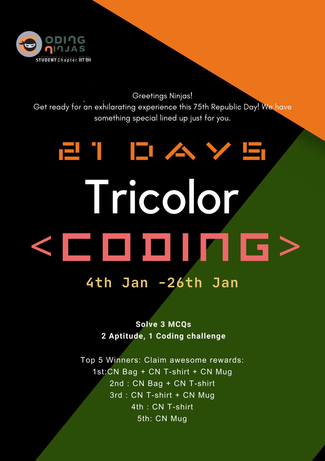 Coding Ninjas SC IIIT BBSR on LinkedIn: #21dayscoding # ... Coding Ninjas SC IIIT BBSR on LinkedIn: #21dayscoding # ...