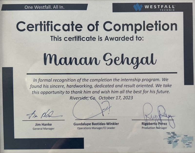 I am thrilled to announce the successful completion of my internship at ... I am thrilled to announce the successful completion of my internship at ...