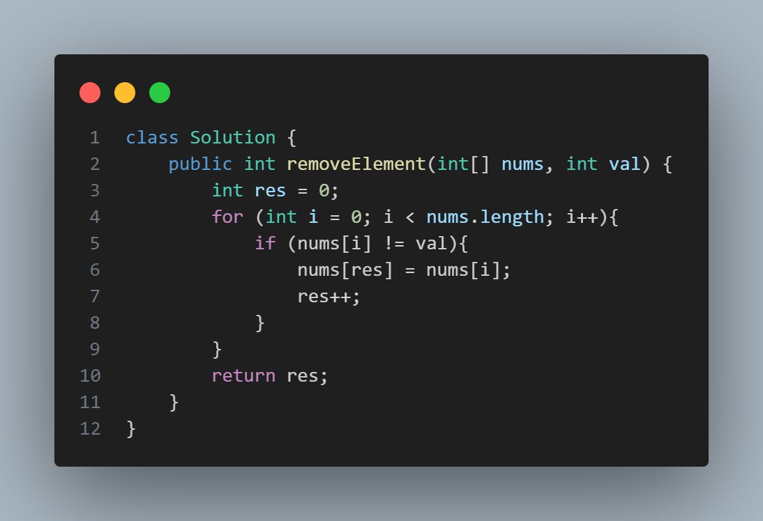 #ofleetcode #removeelement #leetcode #codingchallenge #java… | Zaheer Abbas #ofleetcode #removeelement #leetcode #codingchallenge #java… | Zaheer Abbas