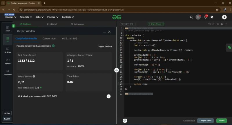 #gfg160 #gfg160 #geekstreak2024 #dsa #problemsolving #codingjourney ... #gfg160 #gfg160 #geekstreak2024 #dsa #problemsolving #codingjourney ...