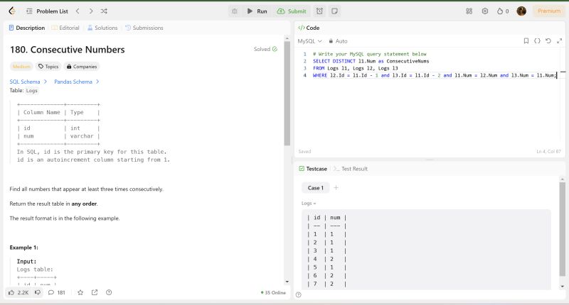 Ayushmaan Jaishi on LinkedIn: #leetcode #sql #database #problemsolving ... Ayushmaan Jaishi on LinkedIn: #leetcode #sql #database #problemsolving ...