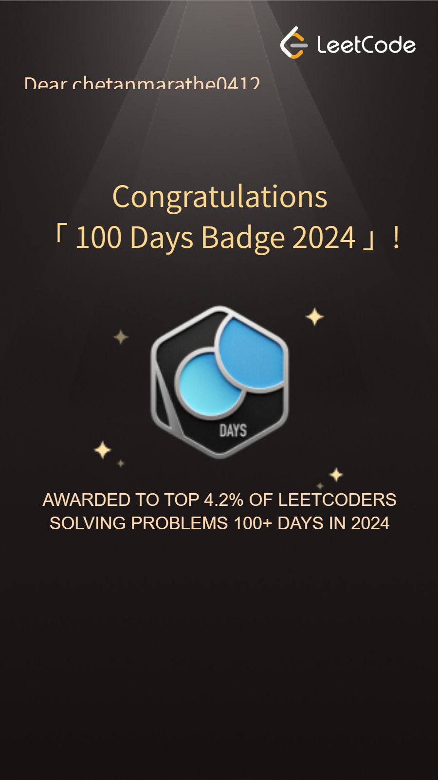 Chetan Marathe on LinkedIn: #leetcode #100daysofcode #algorithms # ... Chetan Marathe on LinkedIn: #leetcode #100daysofcode #algorithms # ...