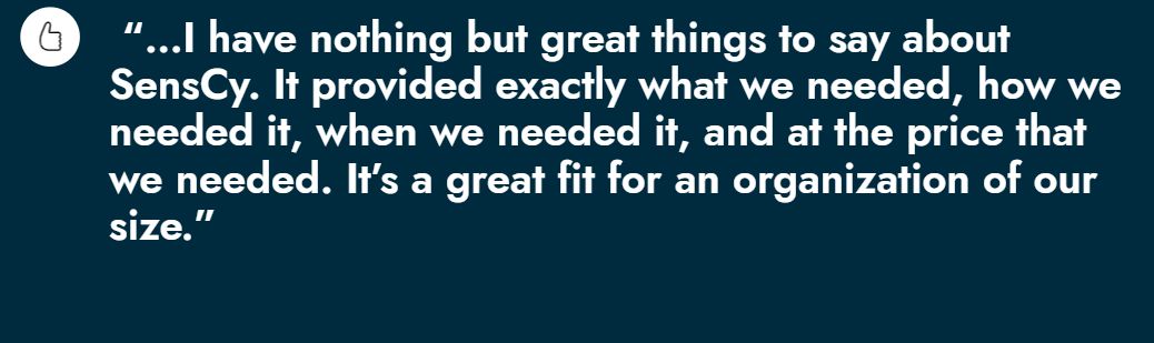At SensCy we have wonderful people committed to client success, like ... At SensCy we have wonderful people committed to client success, like ...