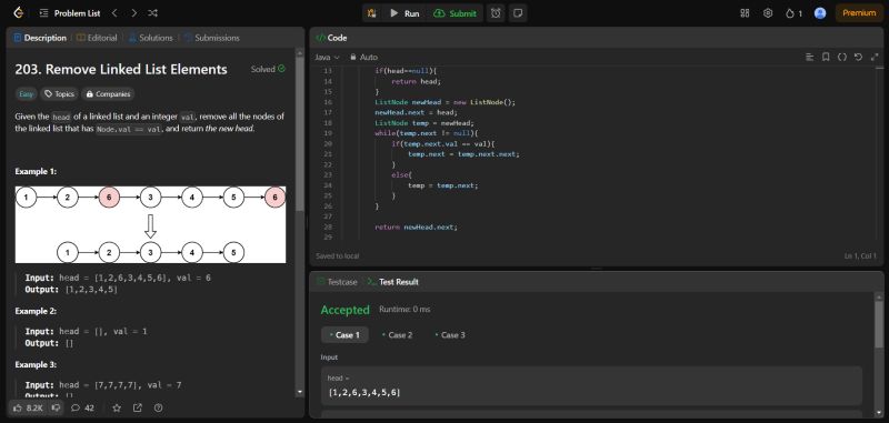 LeetCode Challenge: Remove Linked List Elements | Kavya Mittal posted ... LeetCode Challenge: Remove Linked List Elements | Kavya Mittal posted ...