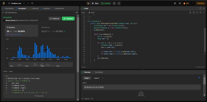 Naveen Kumar on LinkedIn: Leetcode problem of the day : Kth Largest Sum ... Naveen Kumar on LinkedIn: Leetcode problem of the day : Kth Largest Sum ...