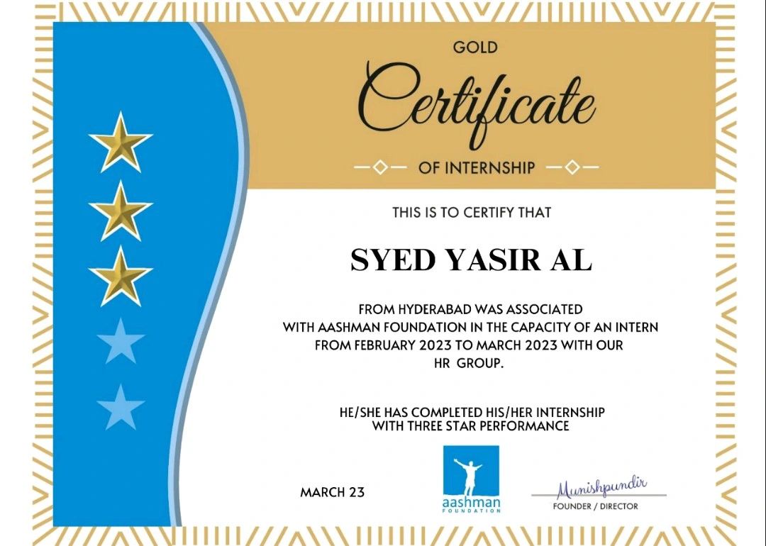 SYED YASIR ALI on LinkedIn: I'm thrilled to announce that I have ... SYED YASIR ALI on LinkedIn: I'm thrilled to announce that I have ...
