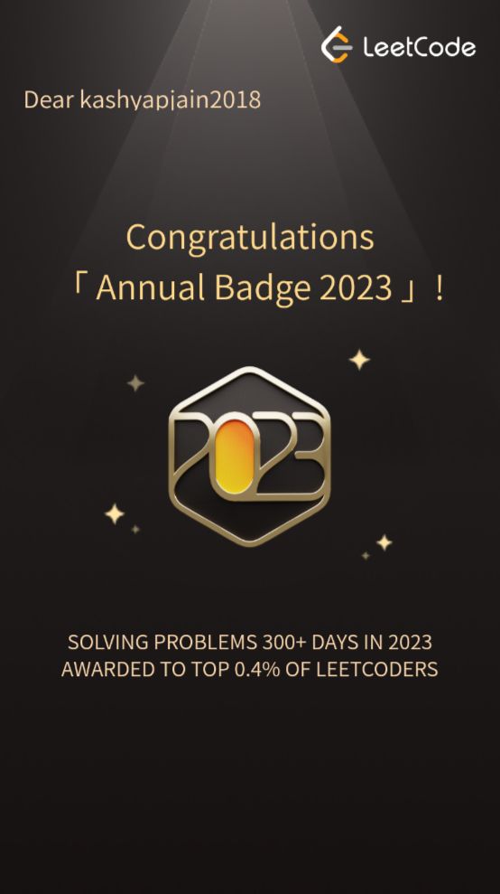 Kashyap Jain on LinkedIn: #leetcode #problemsolving #codingjourney # ... Kashyap Jain on LinkedIn: #leetcode #problemsolving #codingjourney # ...