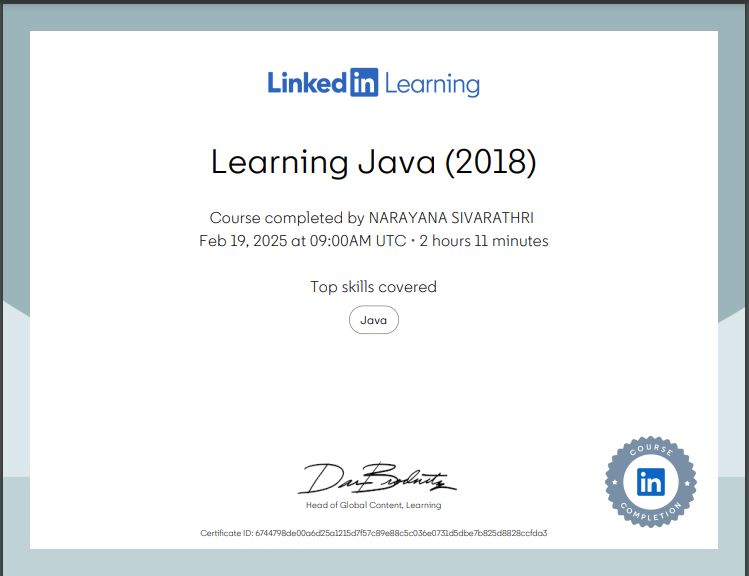 #learningjava #java #programming #linkedinlearning #continuouslearning ... #learningjava #java #programming #linkedinlearning #continuouslearning ...