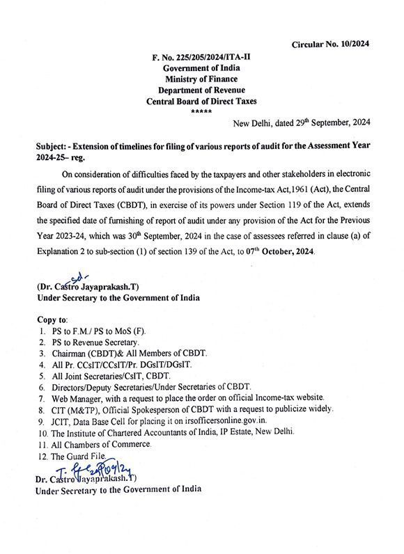 Anuj Goyal on LinkedIn: #cbdt #taxaudit #incometax #extension # ... Anuj Goyal on LinkedIn: #cbdt #taxaudit #incometax #extension # ...