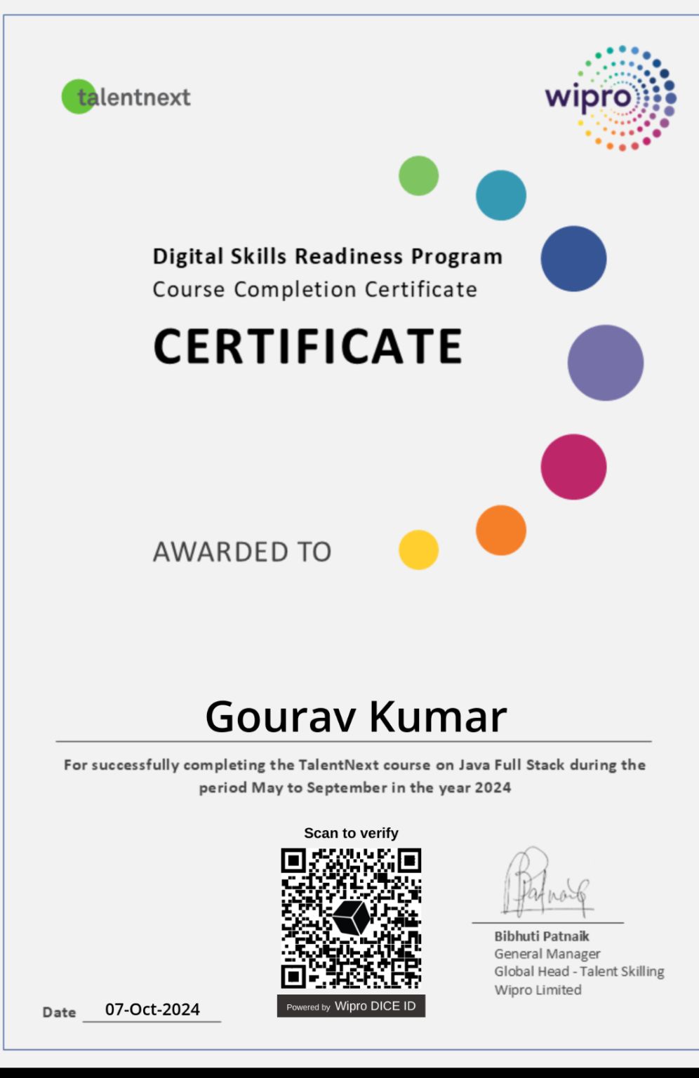 Gourav Kumar on LinkedIn: #java #fullstackdevelopment #wiprotalentnext ... Gourav Kumar on LinkedIn: #java #fullstackdevelopment #wiprotalentnext ...