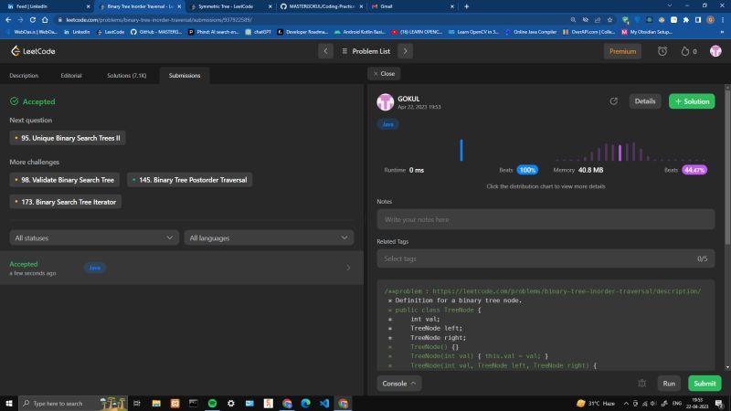 Gokul S on LinkedIn: #100daysofcodingchallenge #leetcode Gokul S on LinkedIn: #100daysofcodingchallenge #leetcode