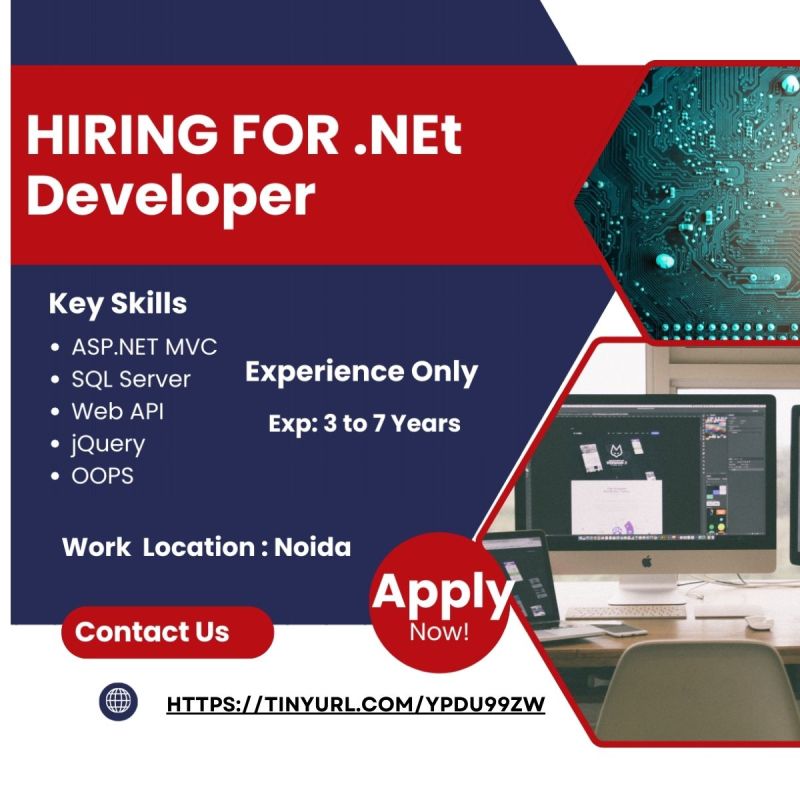 #hiring #dotnetdeveloper #aspnetmvc #csharp #sqlserver #webapi # ... #hiring #dotnetdeveloper #aspnetmvc #csharp #sqlserver #webapi # ...