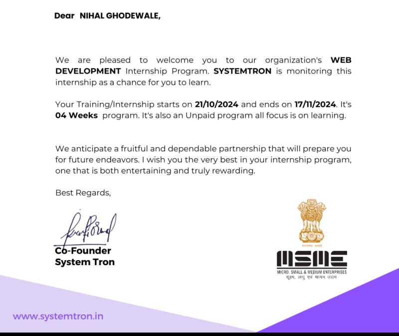 Nihal Ghodewale posted on LinkedIn Nihal Ghodewale posted on LinkedIn